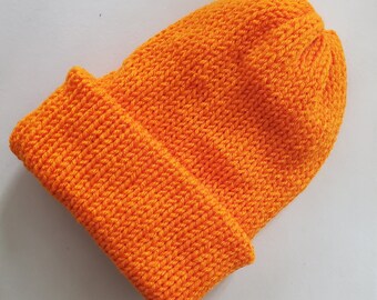 Orange Winter Hat - Etsy