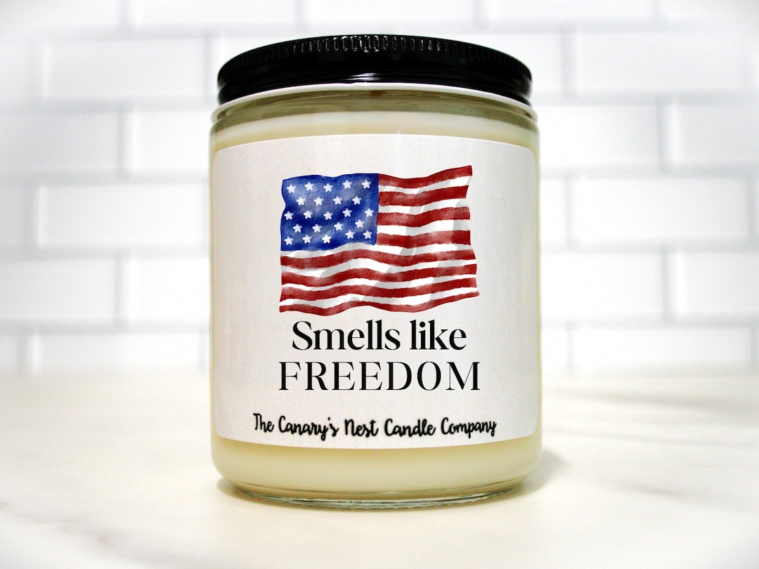 Smells Like Freedom Candle, Patriotic Gifts - Etsy