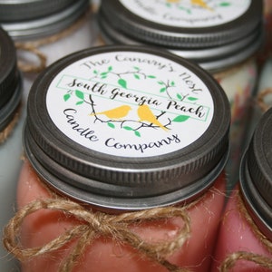 Peach Candle Soy Candles Handmade Georgia Peach Candle Made | Etsy