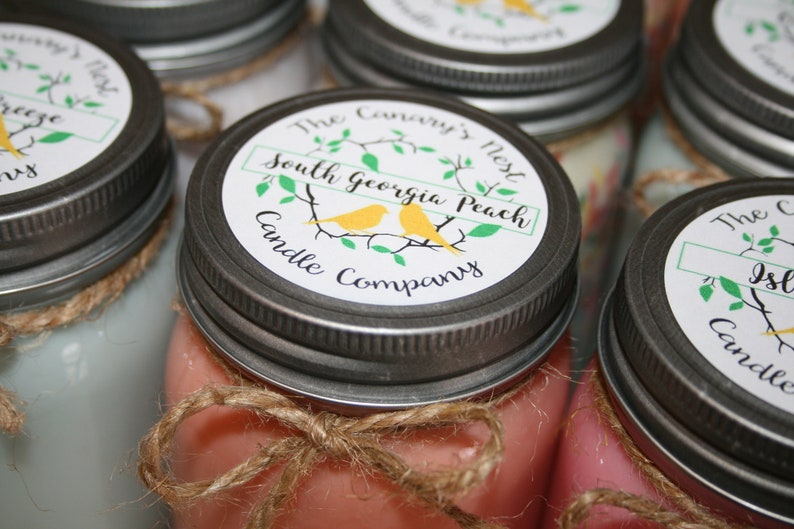 Peach Candle Soy Candles Handmade Georgia Peach Candle Made | Etsy