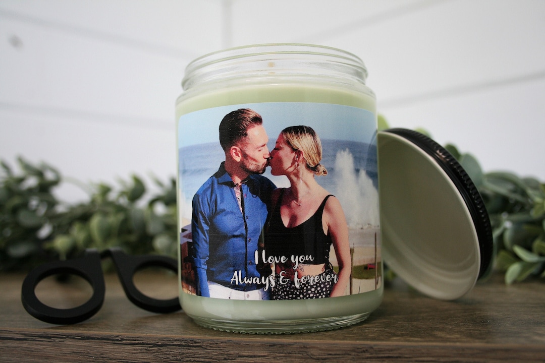Personalized Photo Candle, Custom Photo Candle, Picture Candle, Add a ...
