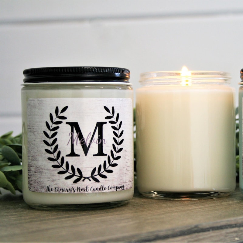 Monogram Candle - Etsy