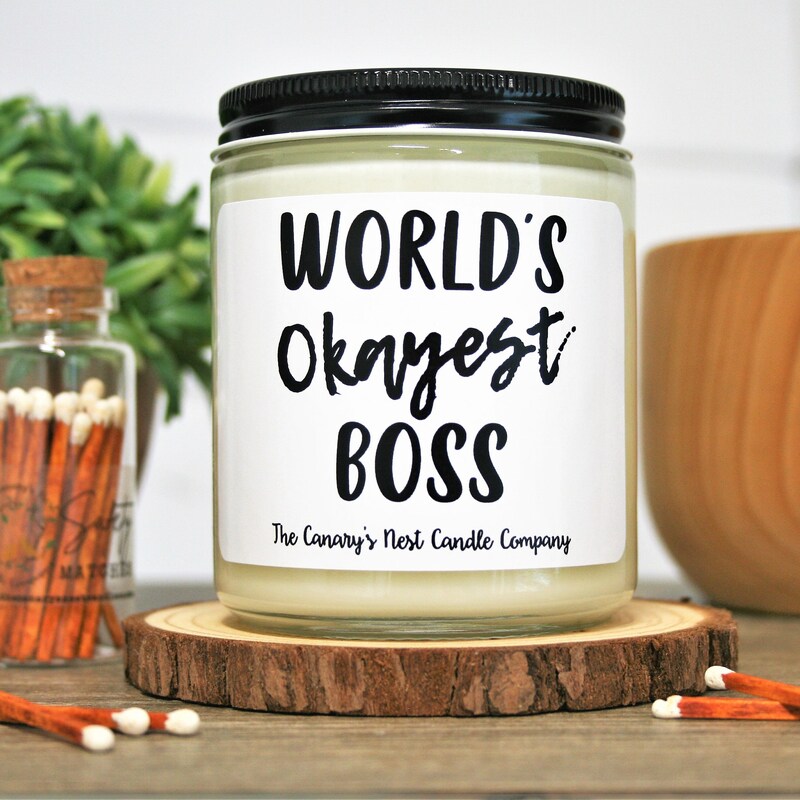 Worlds Okayest Boss - Etsy