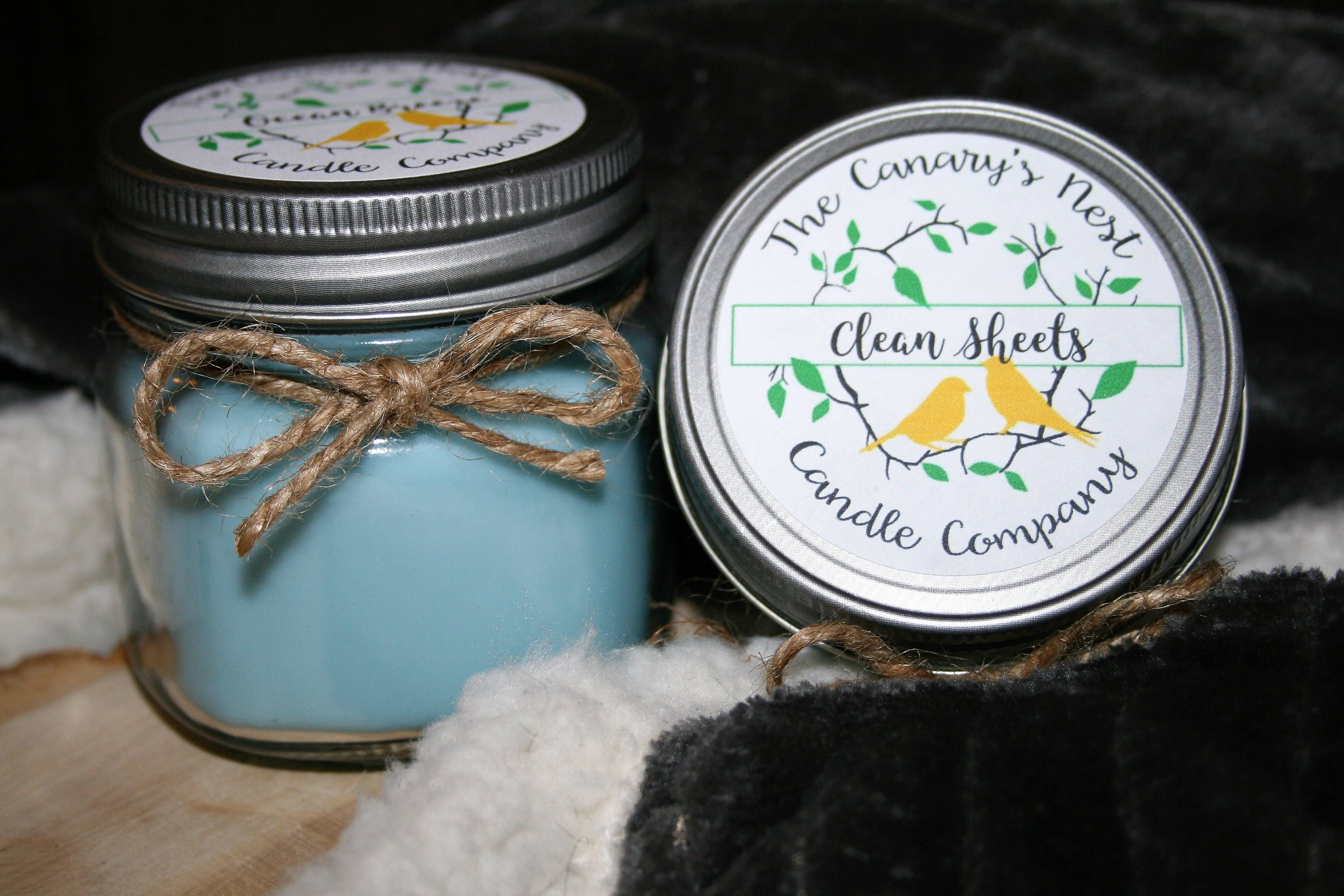 Soy Candles Handmade Clean Sheets Candle Fresh Linen Candle | Etsy