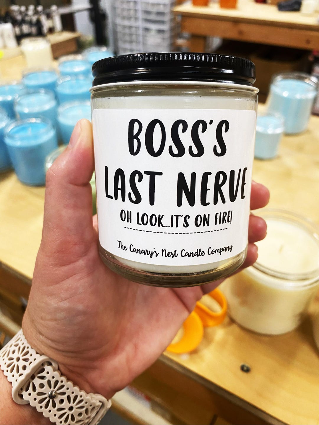 Boss's Last Nerve Candle: Funny Boss Gift, Soy Wax Candle - Etsy