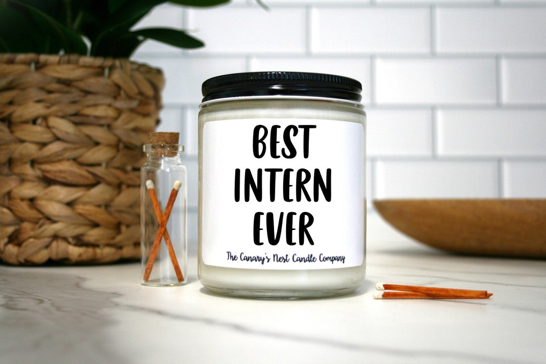 Intern Gift, Soy Candle, Best Intern Ever, Gift for Office Intern, Intern Appreciation Gift ...
