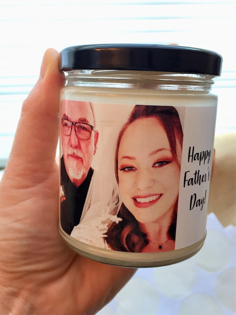 Father's Day Gift, Photo Candle, Personalized Father's Day Candle Gift ...