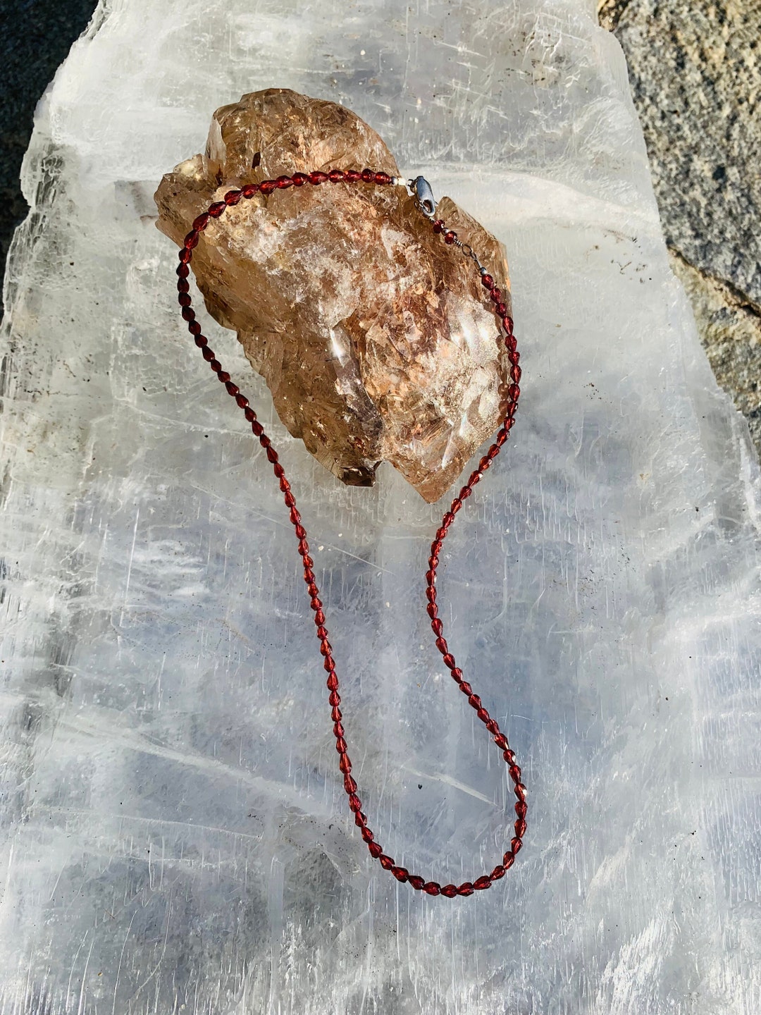 Pyrope Garnet Facet Cut Teardrops - Etsy