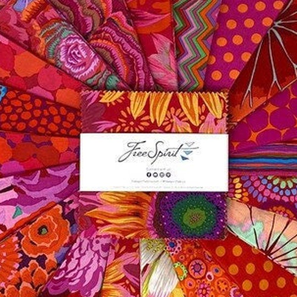 Kaffe Fassett 5" Charm Pack - Etsy