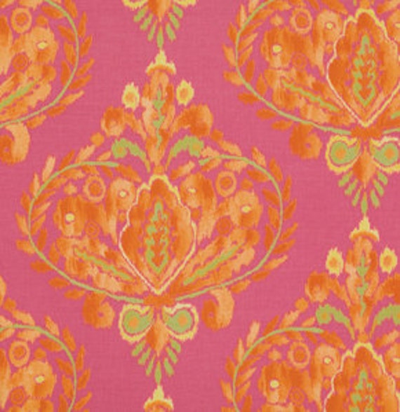 OOP FABRIC: Tangier Itkat Fluer PINK by Dena Designs - Etsy