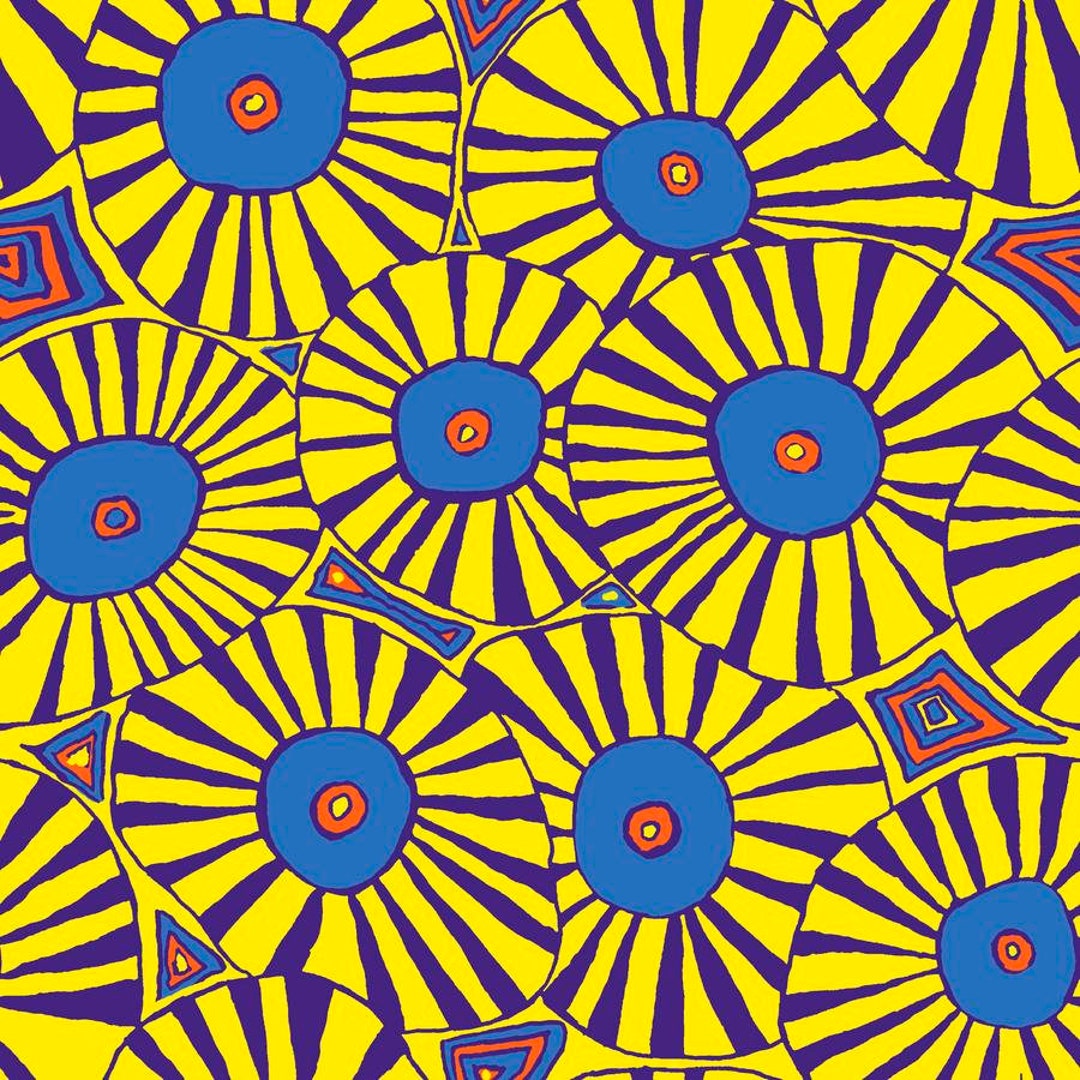 OOP FABRIC: Brollies YELLOW by Brandon Mably for the Kaffe Fassett ...