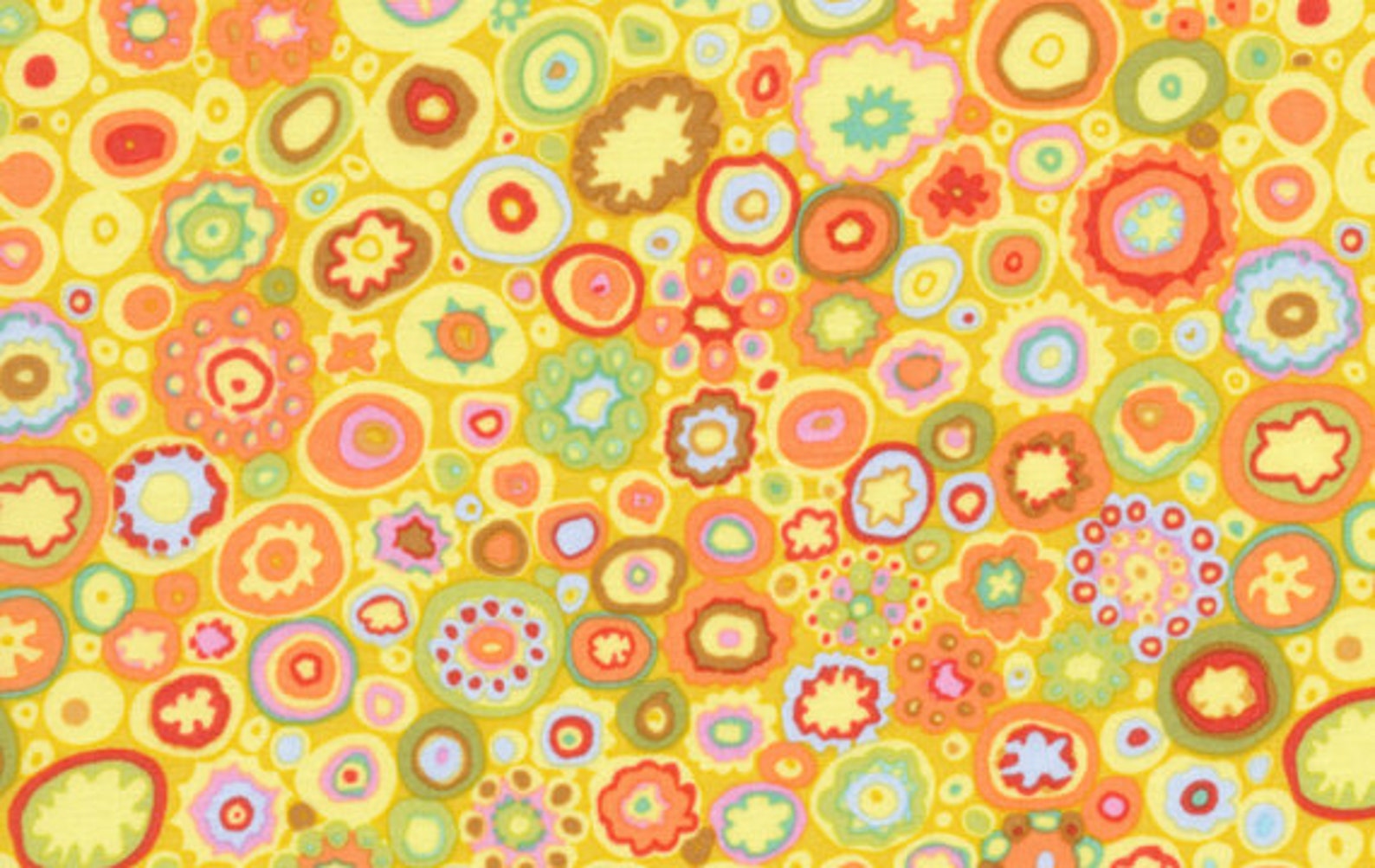 FABRIC: Paperweight YELLOW by Kaffe Fassett for the Kaffe | Etsy