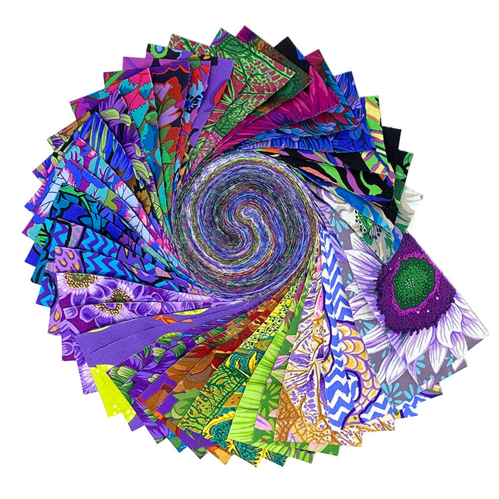 DESIGN ROLL: 2.5" Design Strips of Designer Fabrics From "kaffe Fassett ...