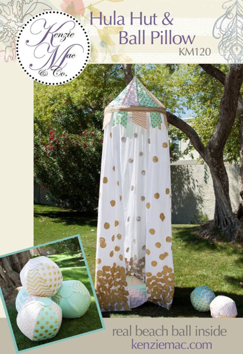 PATTERN Hula Hut and Ball Pillow by Kenzie Mac & Co. - Etsy