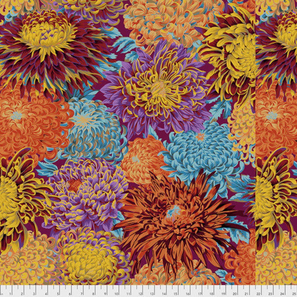 FABRIC: Japanese Chrysanthemum AUTUMN by Philip Jacobs for the Kaffe ...