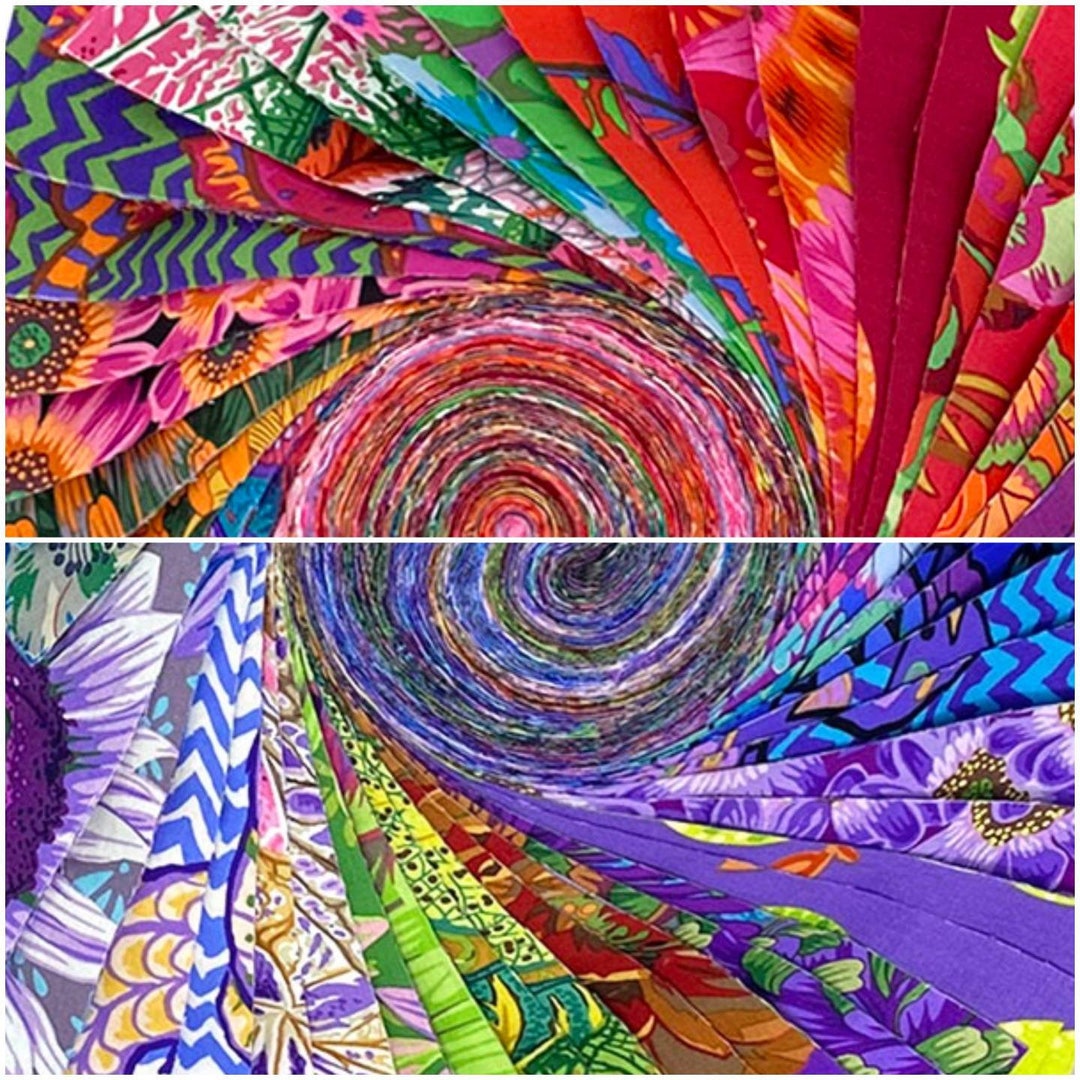 DESIGN ROLL: 2.5" Design Strips of Designer Fabrics From "kaffe Fassett ...