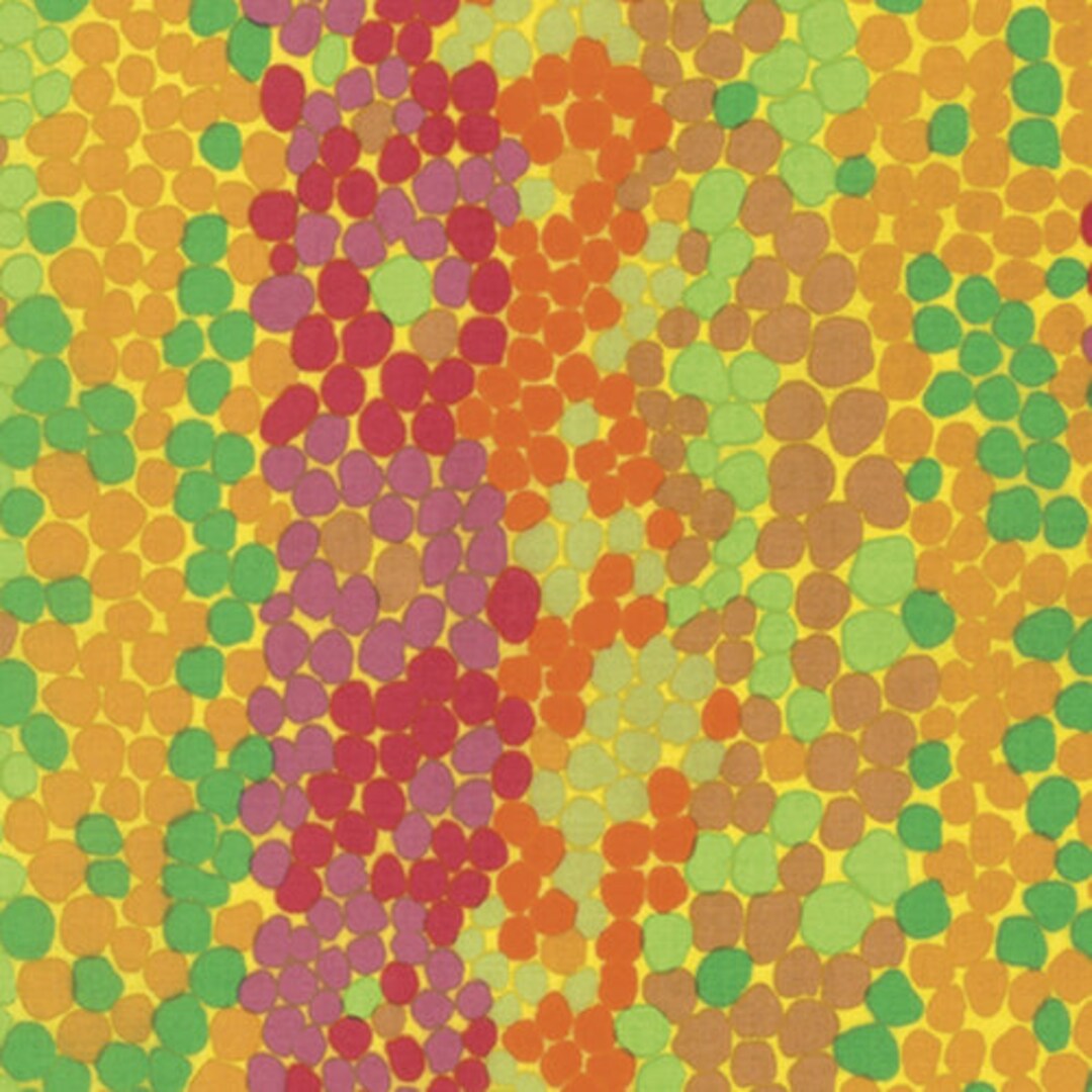 OOP FABRIC: Pebble Mosaic YELLOW by Brandon Mably for the Kaffe Fassett ...