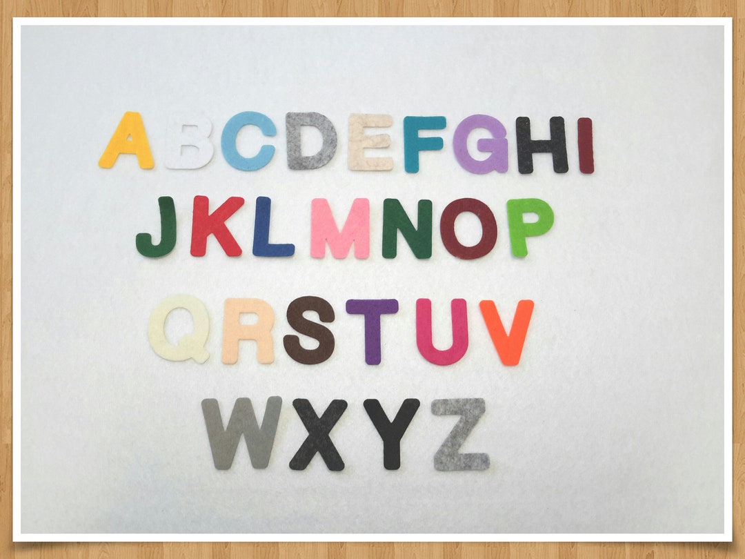 1.5 Tall Iron on Felt Letters CAPITALS ONLY 4cm Tall bunting Font - Etsy