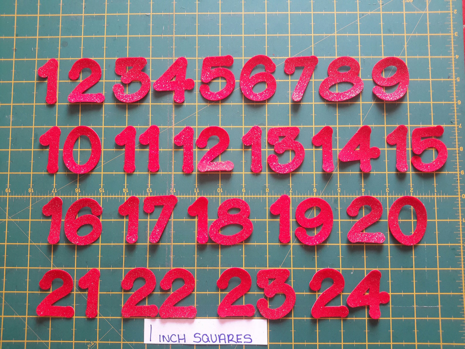 2 Tall Large Iron on Number 1 24 Lollipop Font Cut - Etsy