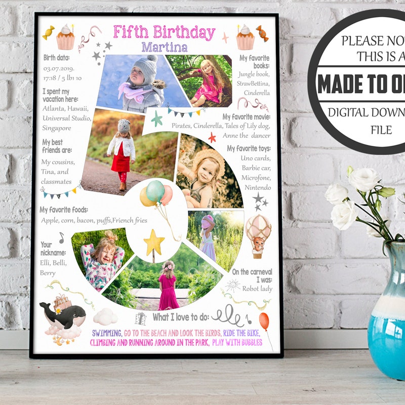 Birthday 3 Years Old Poster - Etsy