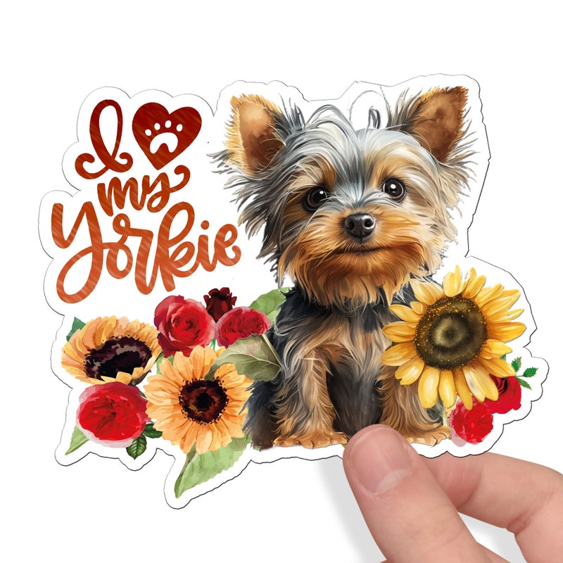 I Love My Yorkie - Etsy