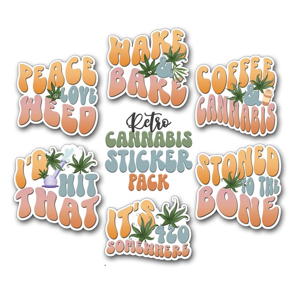 Weed Aesthetic Stickers - Etsy