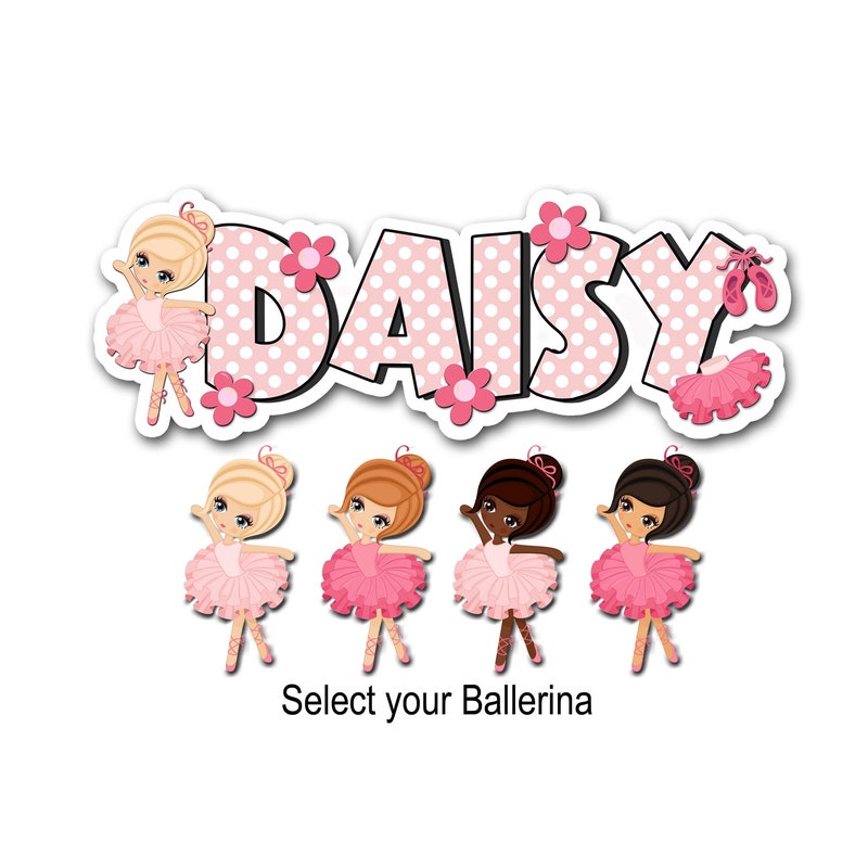 Custom Ballet Girl Sticker - Etsy