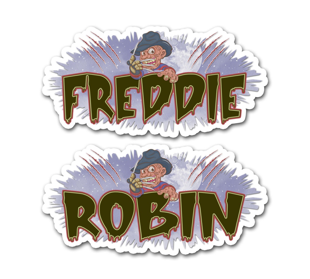 Horror Name Sticker: Custom Slasher Movie Decal, Waterproof - Etsy
