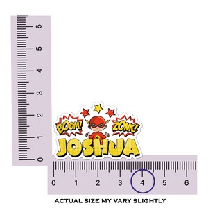 Speedster Super Hero Custom Name Sticker, Superhero Sticker ...