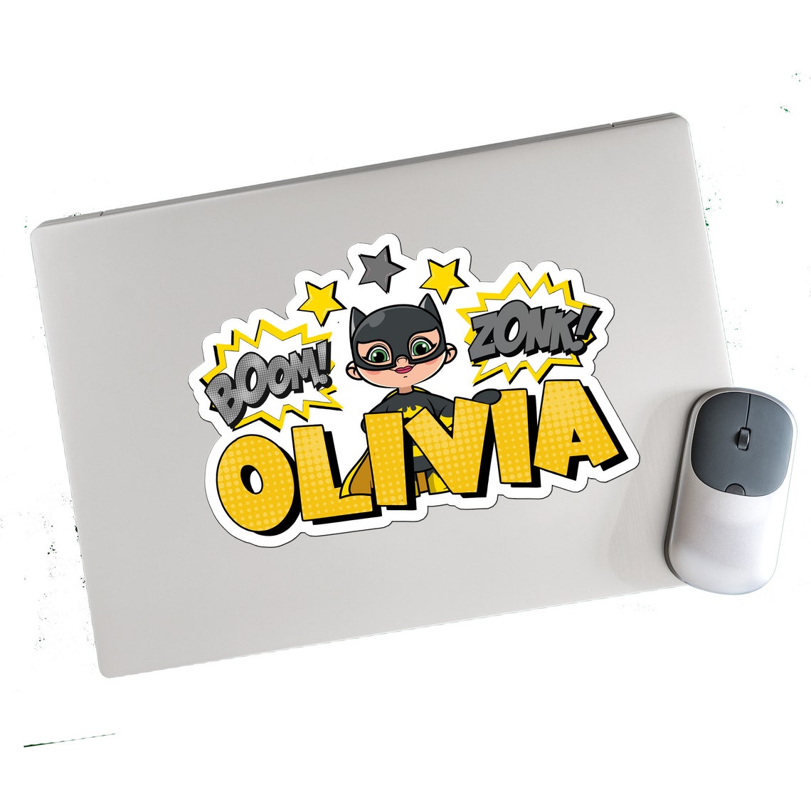 Custom Superhero Name Sticker: Waterproof Cat Hero Decal - Etsy