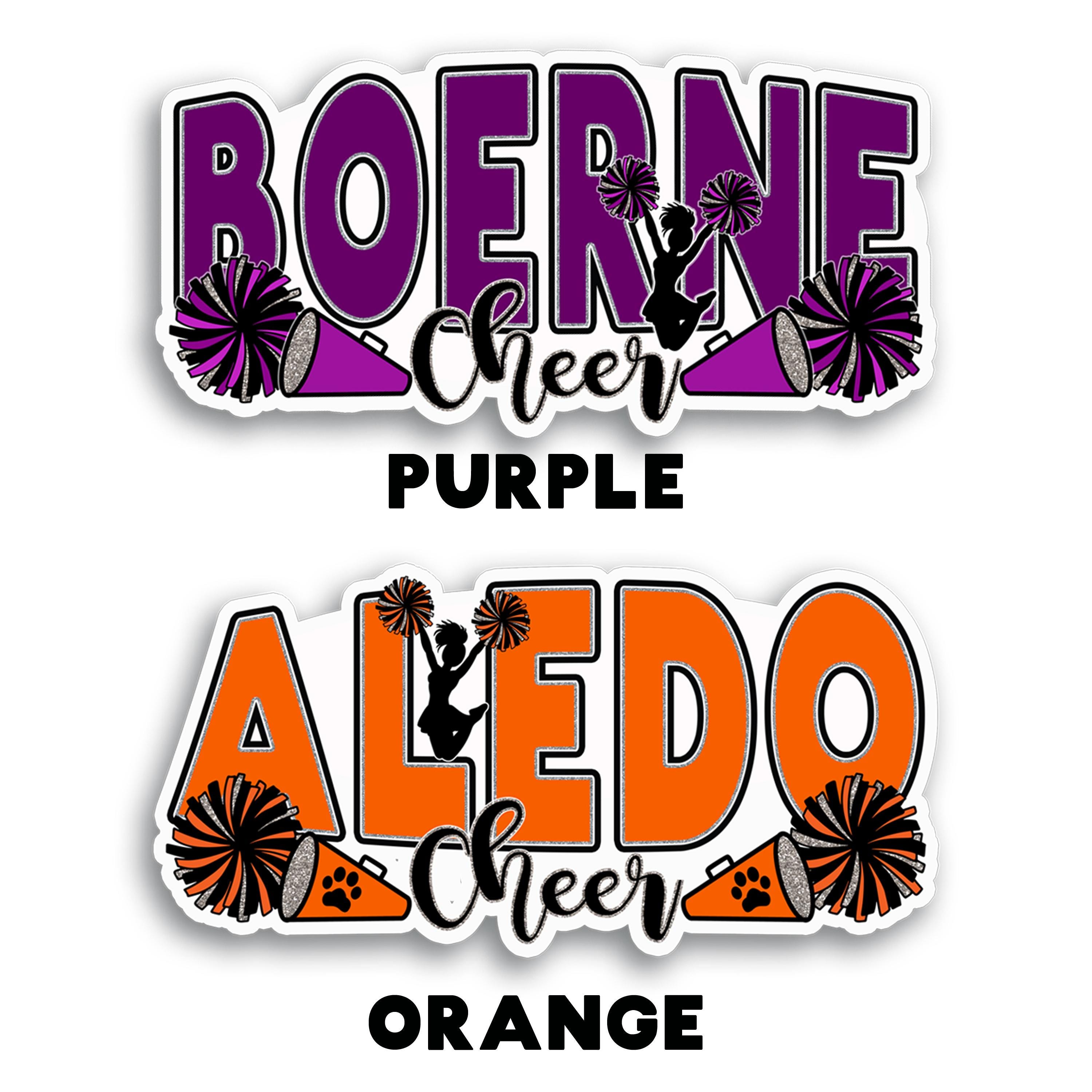 Custom Cheer Team Vinyl Sticker: Personalized Homecoming Decal - Etsy