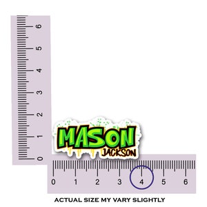 Graffiti Name Sticker: Custom Text, Waterproof Personalized Decal Label ...