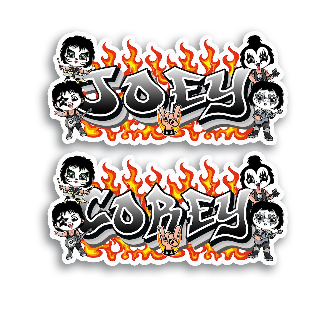 Personalized Rock Band Name Sticker: Waterproof Vinyl Laptop Decal - Etsy