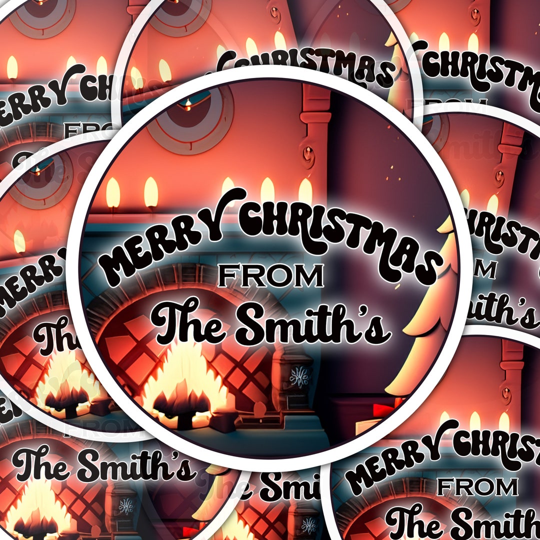 Personalized Christmas Labels Holiday Stickers for Gifts - Etsy