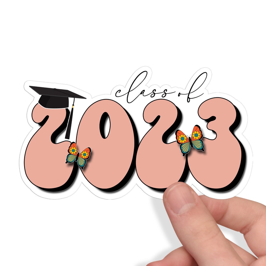 Any Year Retro Class of Graduation Sticker, Custom Year Sticker, Laptop ...