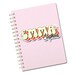 First and Last Name Sticker Custom Waterproof Retro Decals - Etsy