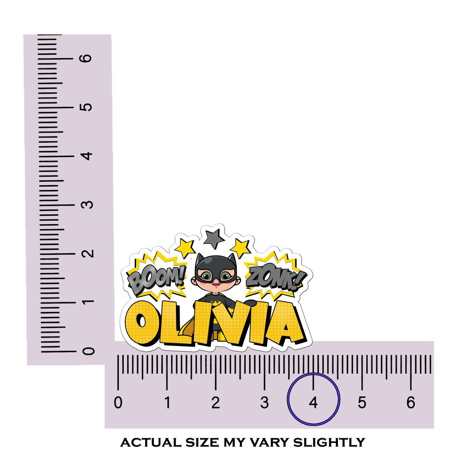 Custom Superhero Name Sticker: Waterproof Cat Hero Decal - Etsy