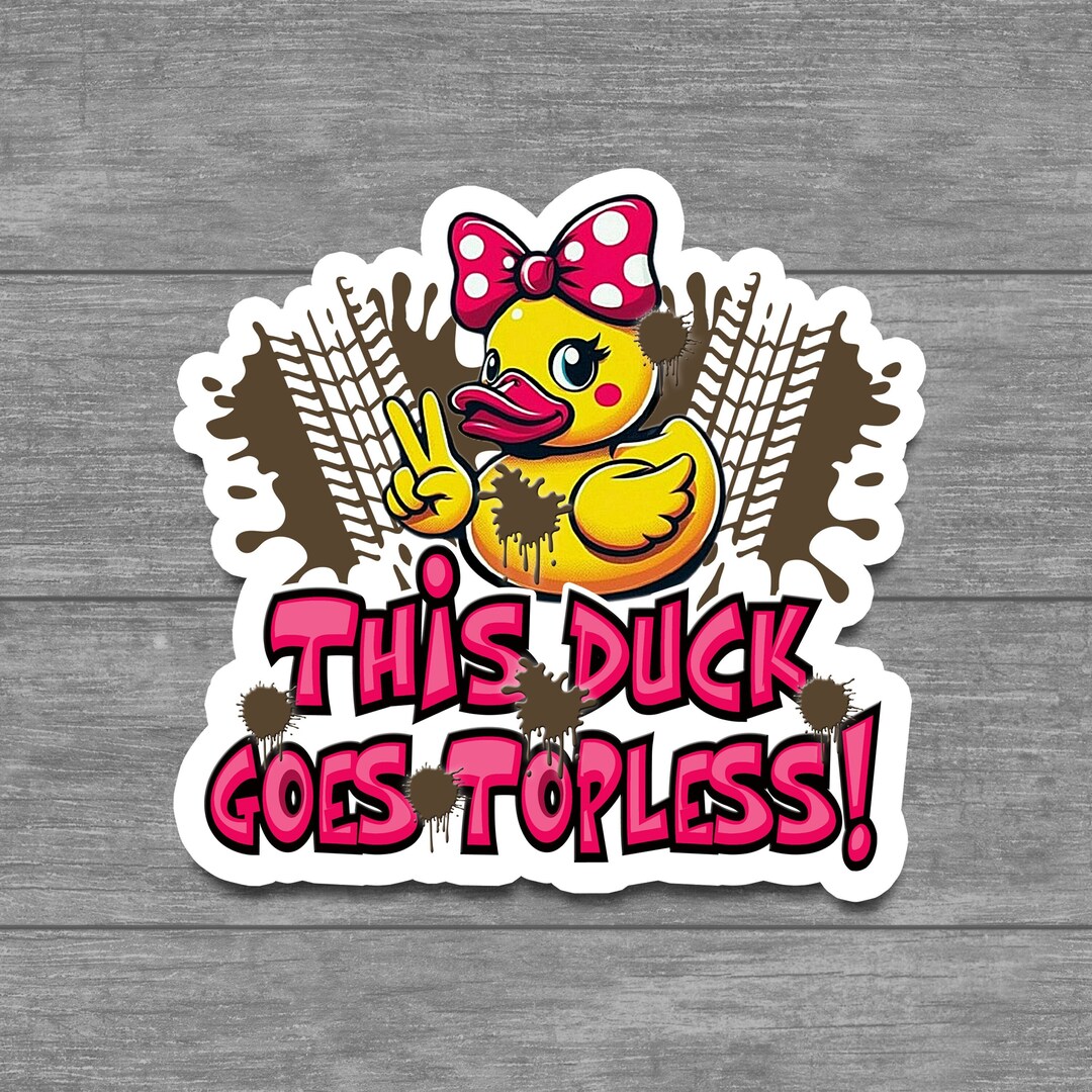 Funny Stickers for Ducking Game Rubber Duck Peace Sign Wave - Etsy