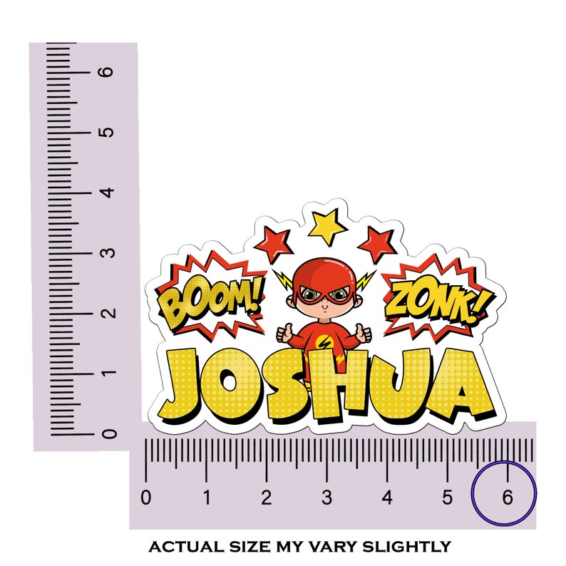 Speedster Super Hero Custom Name Sticker Superhero Sticker - Etsy