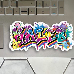 Graffiti Name Sticker: Personalized Street Art Vinyl Decal - Etsy