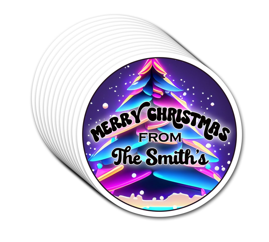 Personalized Christmas Labels Holiday Stickers for Gifts - Etsy
