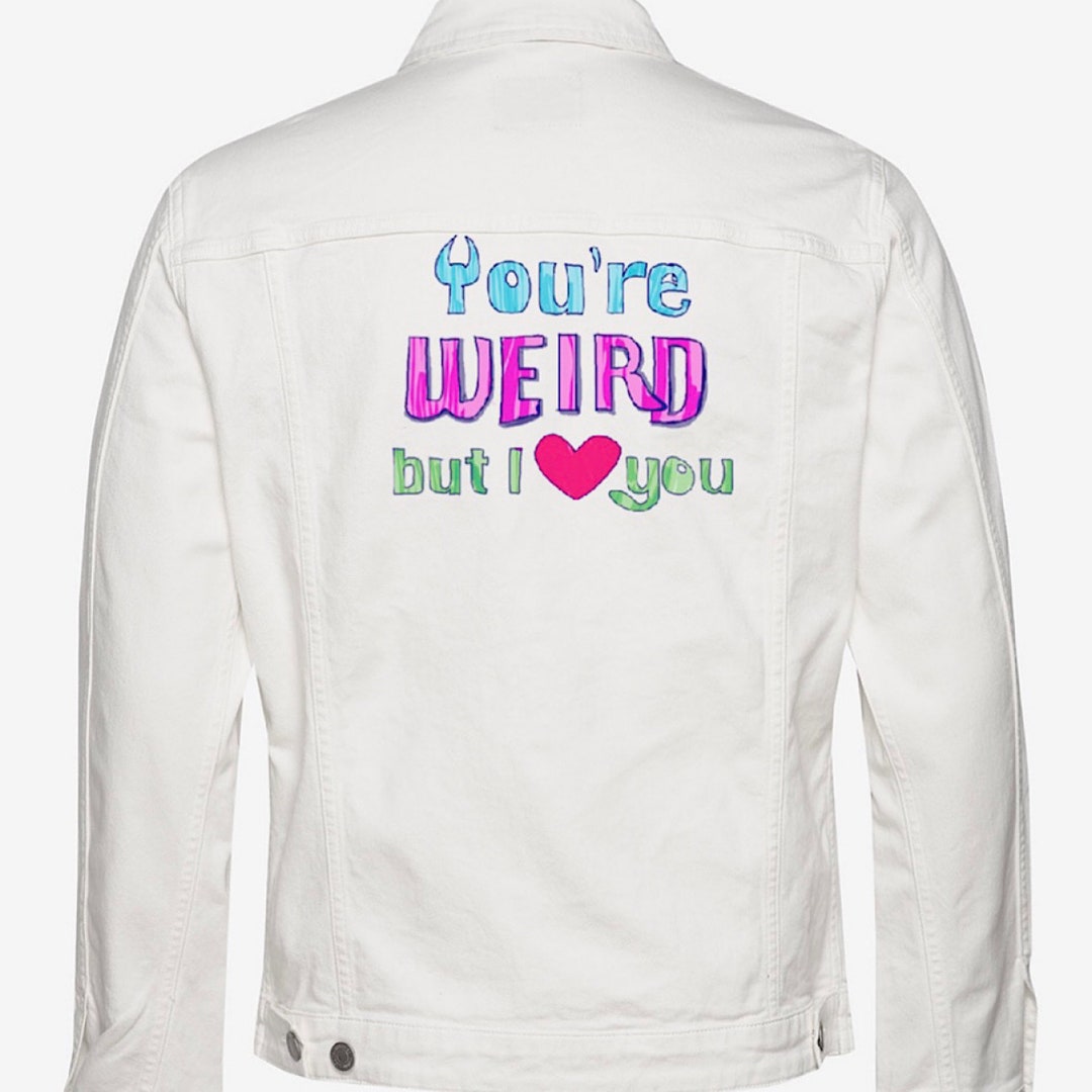 Girls Denim Jacket, Custom Jacket, Decal Jacket, Kids Denim Jacket ...