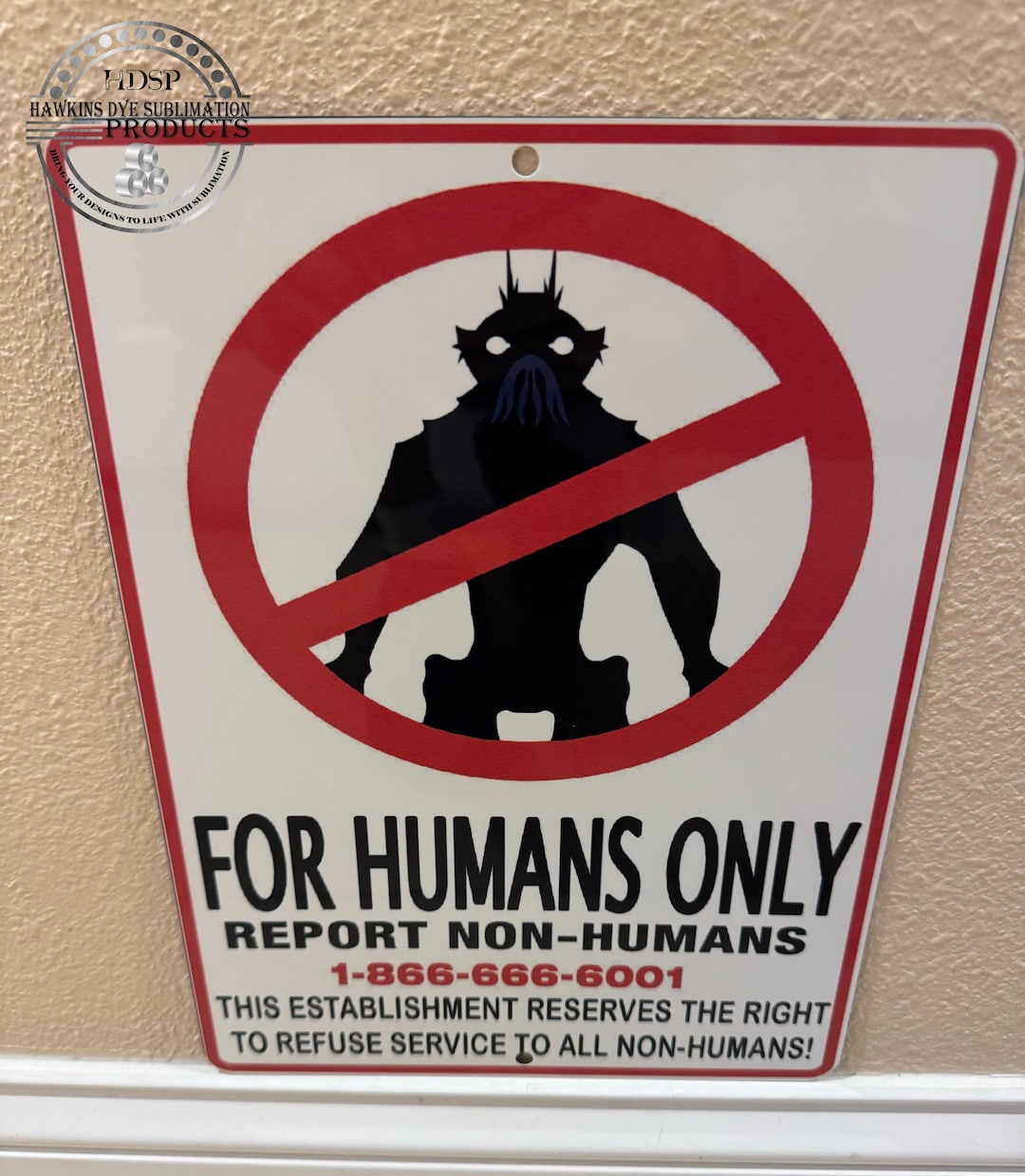 For Humans Only! District 9 Movie Sign Prop Replica, Aliens, UFO, Movie ...