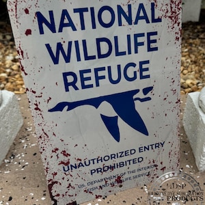 1930s National Wildlife Refuge Sign - Etsy