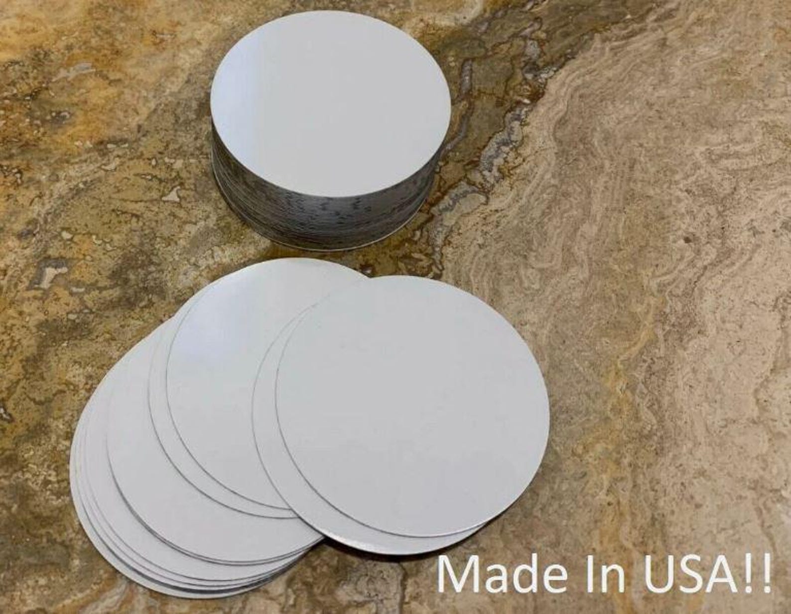 30 Pack – 10" White Aluminum Sublimation Circle Blanks – Round Dye Sub ...