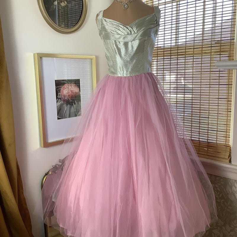 1950s Pink Dress Small - Etsy