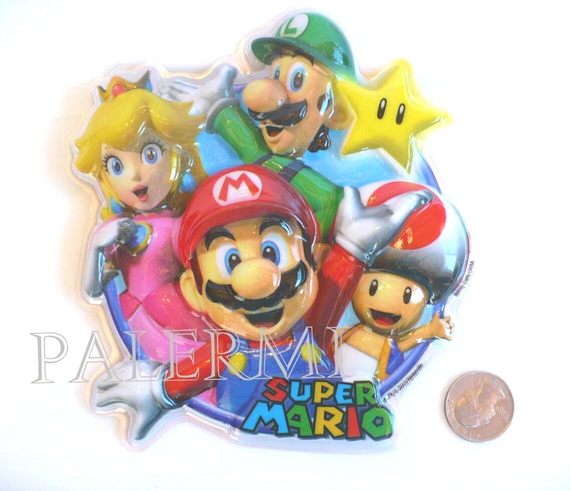 Super Mario Cake Topper 12 Cupcake Rings Mario Cake Topper - Etsy