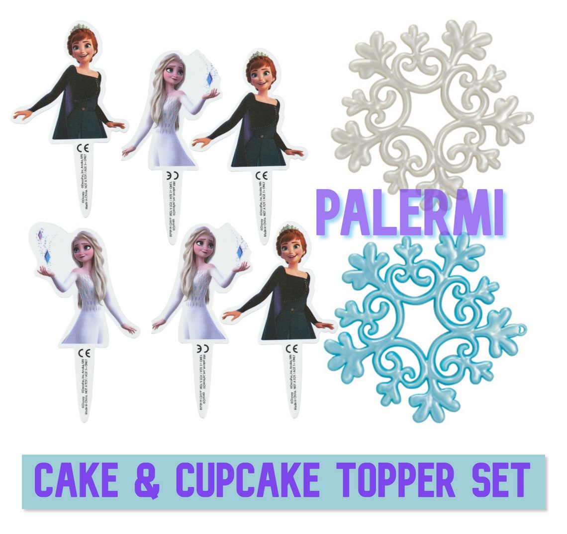FROZEN Cake Topper Set Winter Wonderland Frozen Cupcake Cake - Etsy