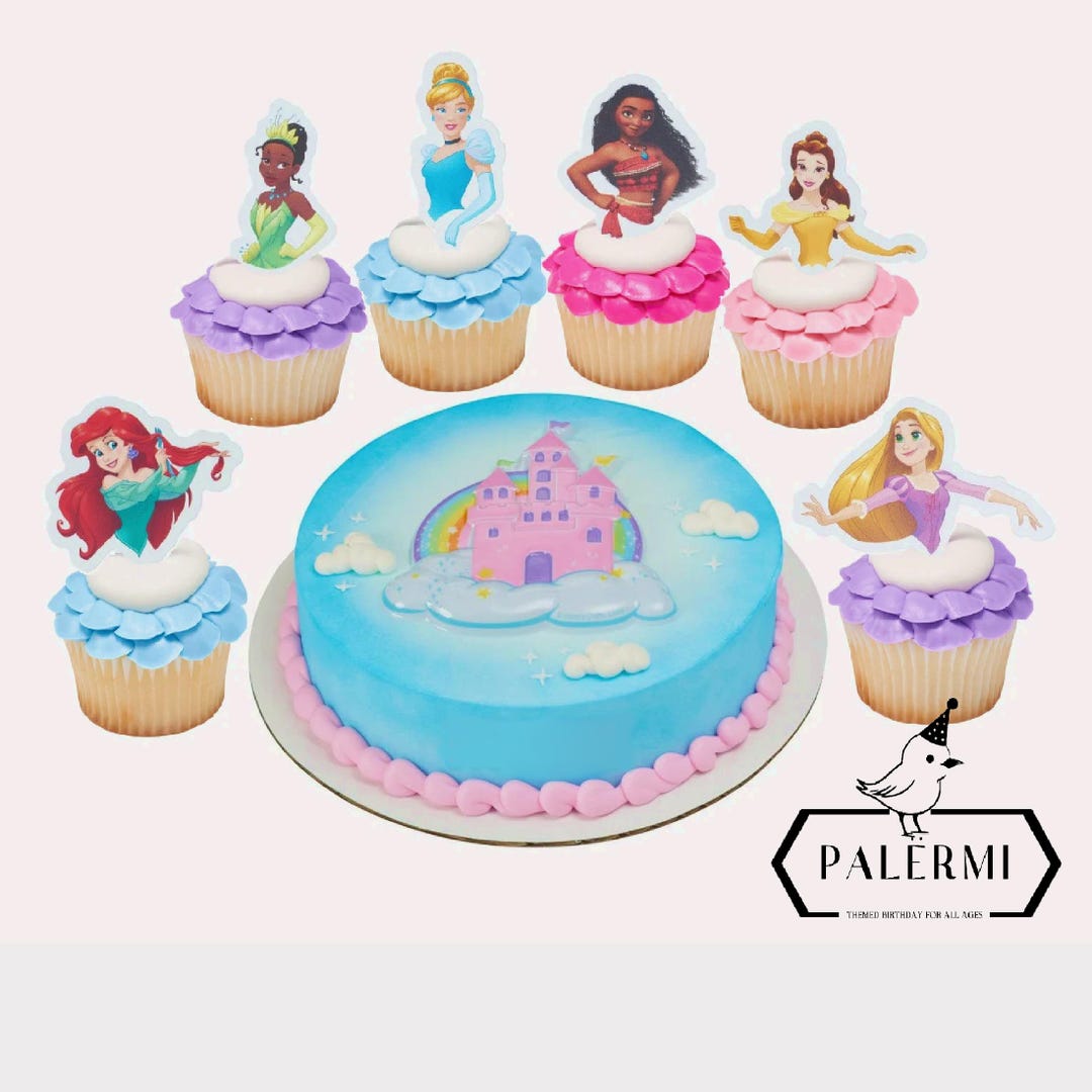 Disney Princesses Cupcake Topper Kit, All Disney Princesses Cake Topper ...