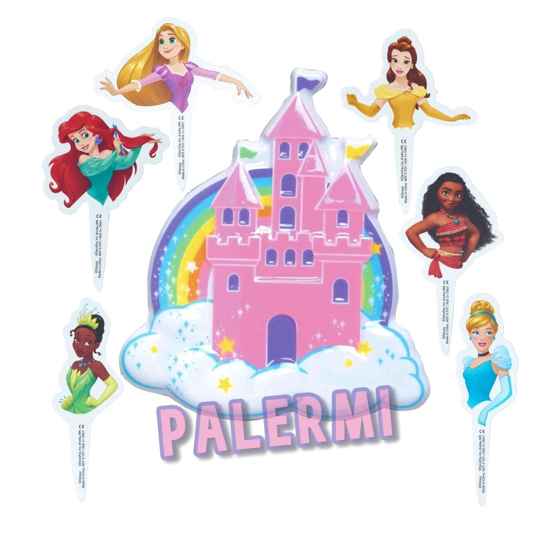 Disney Princesses Cake Topper disney Princesses Cupcake - Etsy